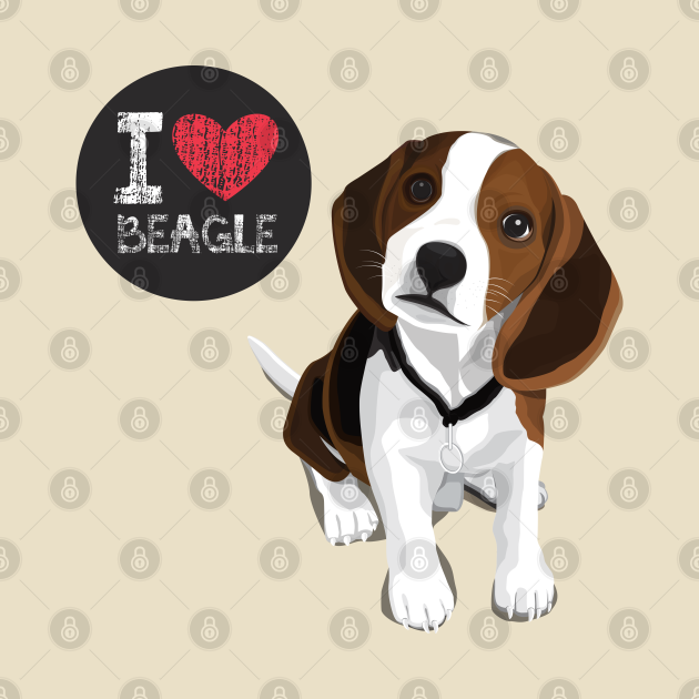 I Love Beagles - Beagle Lovers - T-Shirt | TeePublic