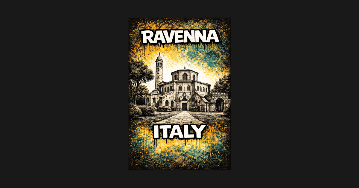 Ravenna Italy Graffiti Style - Ravenna Italy - T-Shirt | TeePublic
