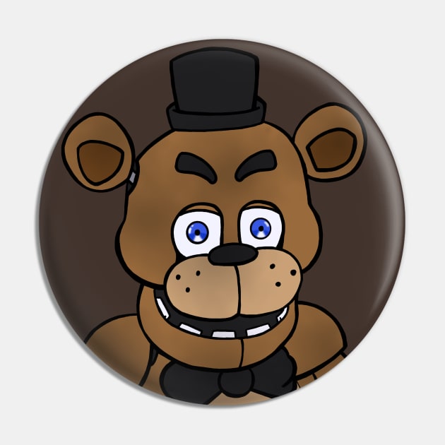 Fnaf Freddy Fazbear - Fnaf - Pin | TeePublic