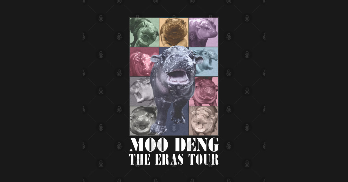 In My Moo Deng Era The Famous Baby Pygmy Hippo Trending Cute - Moo Deng ...