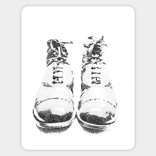 Old Boots - Seurat Boots Army Steel Toe Capped Caps - Sticker | TeePublic
