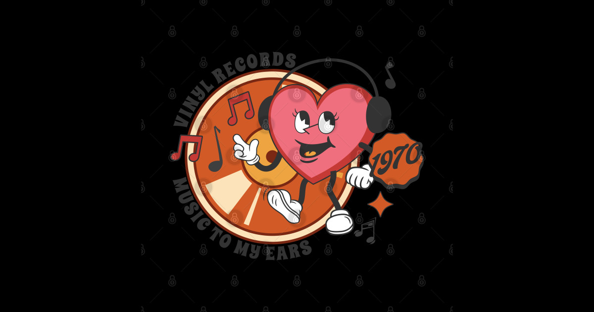 Vinyl Record Lover Retro Art - Vinyl Record Lover - Sticker | TeePublic