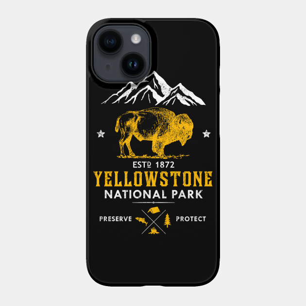 Yellowstone National Park US - Yellowstone National Park Retro Us ...