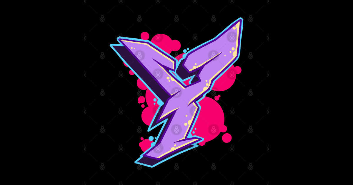 Letter Y - Graffiti Street Art Style - Graffiti Letter - Sticker ...