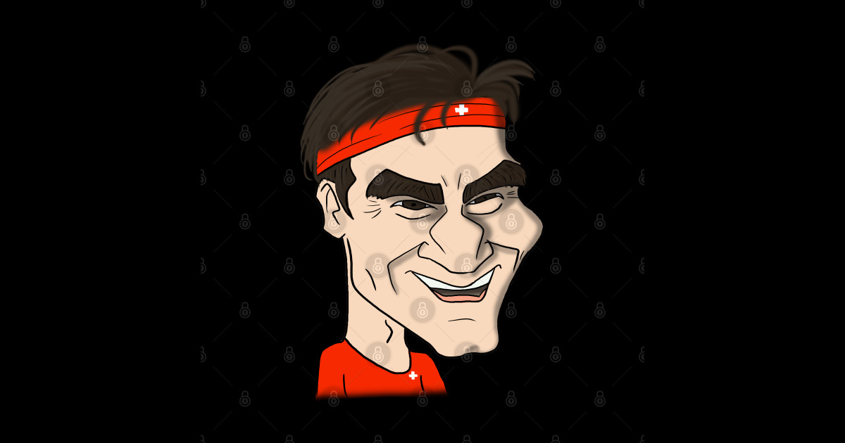 Roger Federer - Roger Federer - Sticker | TeePublic