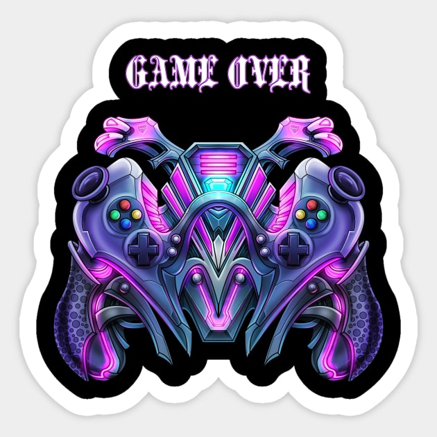 game over - Game Over - Sticker | TeePublic