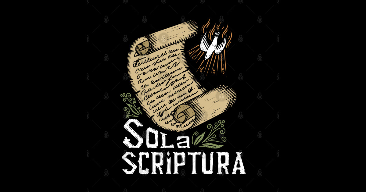 sola scriptura, by scripture alone - 2 timothy 3:16 - Jesus - Sticker ...