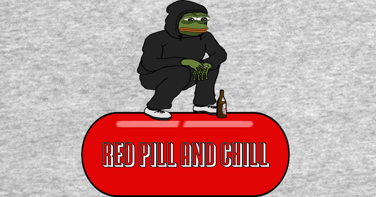 Squatting Pepe Red Pill and Chill - Squatting Pepe - Hoodie | TeePublic