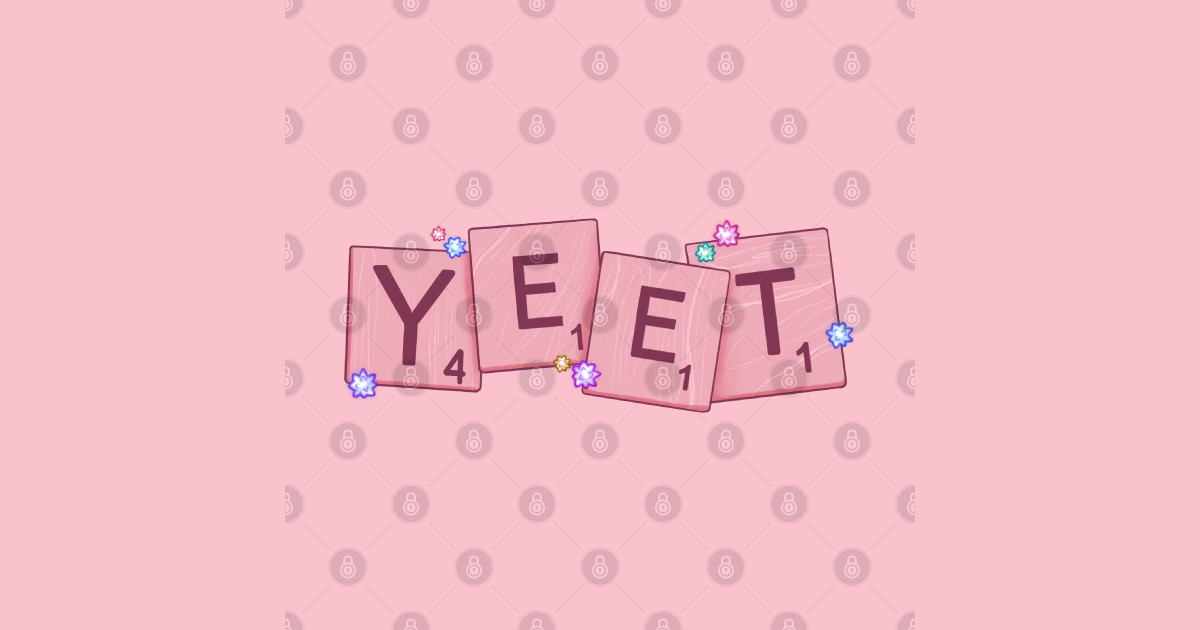 Scrabble Yeet Cute Kawaii Pink - Cute Meme - T-Shirt | TeePublic