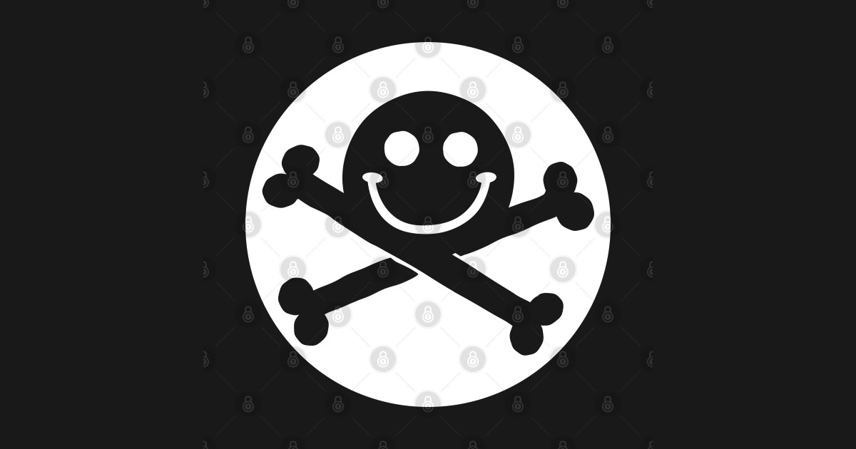 Smiley Bones-Smiley Face with Crossbones - Smiley Face With Crossbones ...