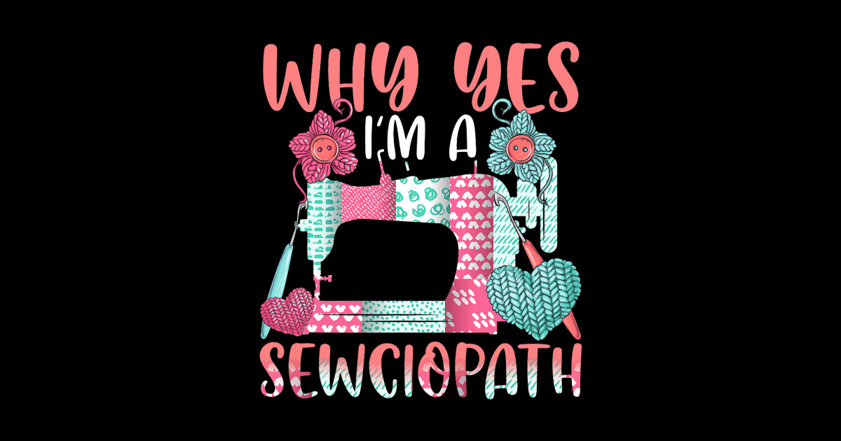 Sewing Humor Driving Sew Quilting Quilter Fan 2 - Sewing - Sticker ...