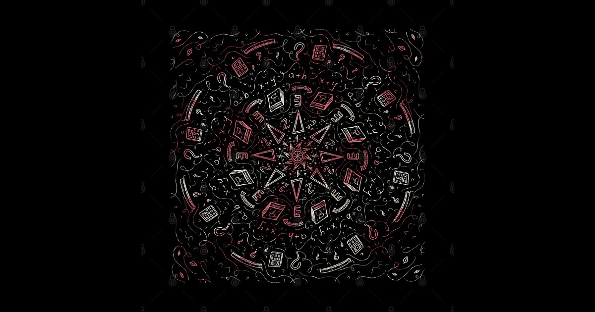 Mathematician pattern - Mathematician Pattern - Sticker | TeePublic