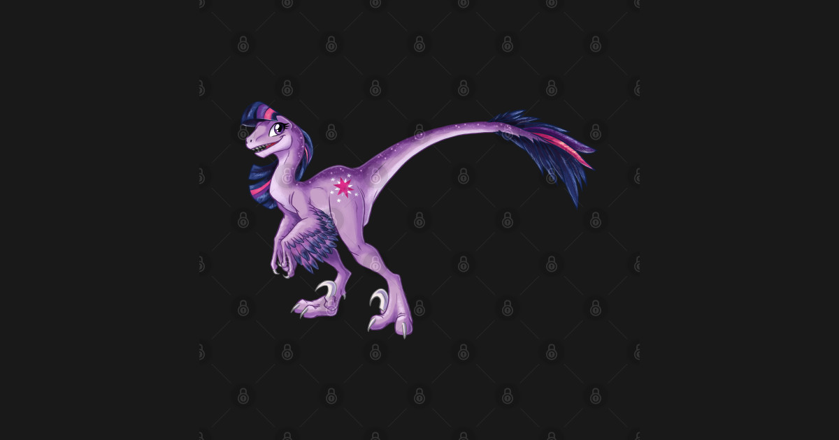 My Little Raptor - Twilight Sparkle - Dinosaur - T-Shirt | TeePublic