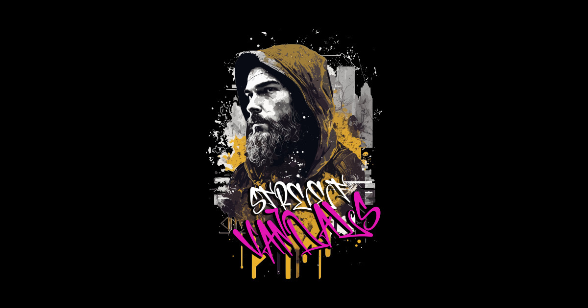 Street Art Vandals Graffiti Hooded - Graffiti - Posters and Art Prints ...