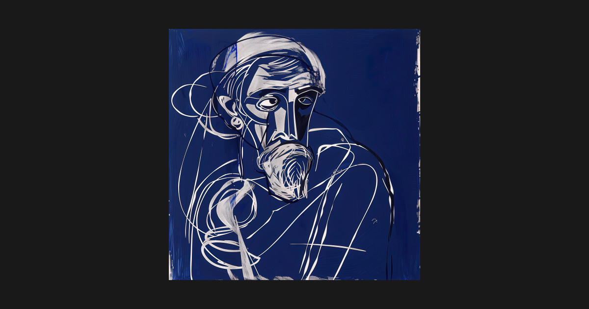 Augustine of Hippo, Medieval - Blue Abstract Art - Augustine Of Hippo ...
