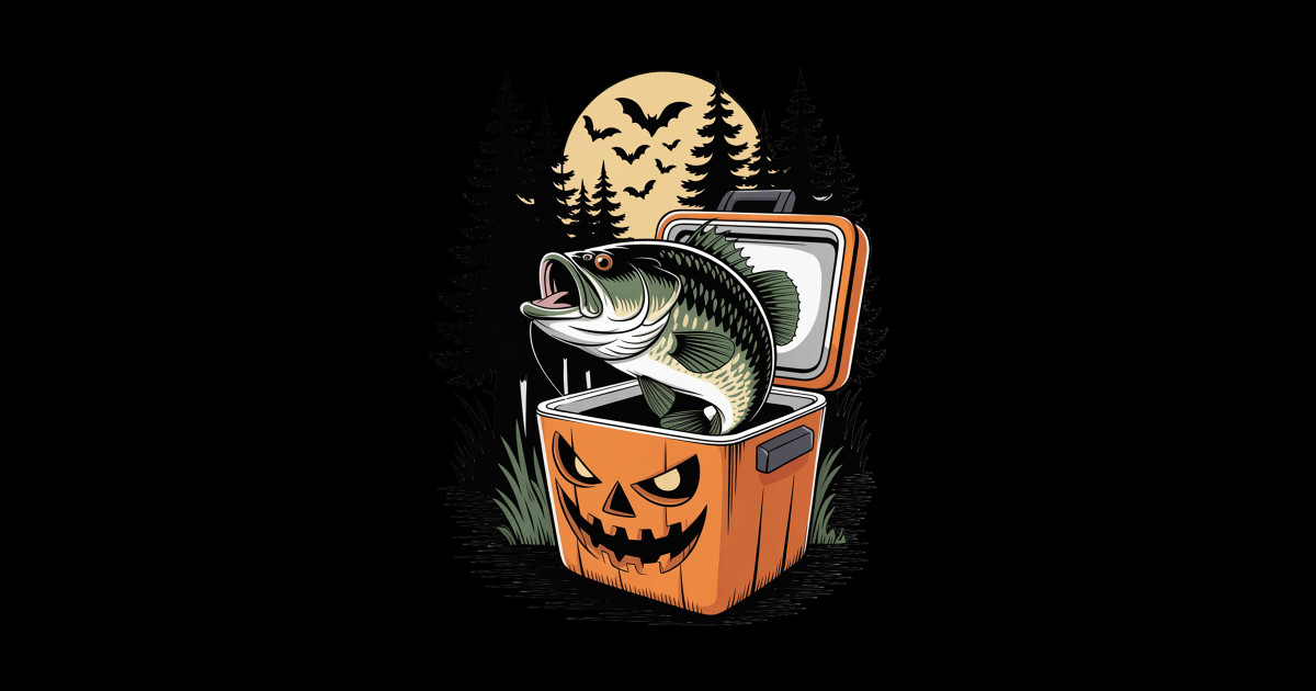 Bass fishing Halloween Fishing Halloween - Bass Fishing Halloween ...