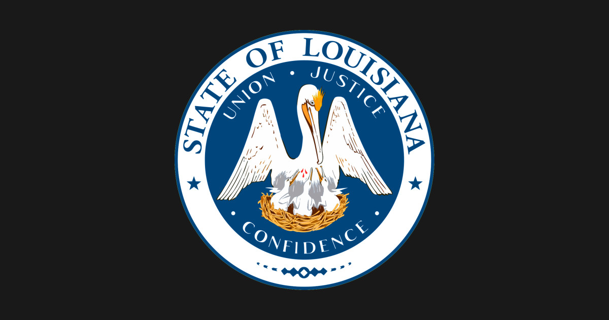 Louisiana Coat of Arms - Louisiana - T-Shirt | TeePublic