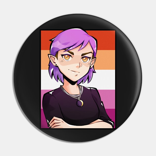 Amity Blight Lesbian Flag Amity Blight Pin Teepublic