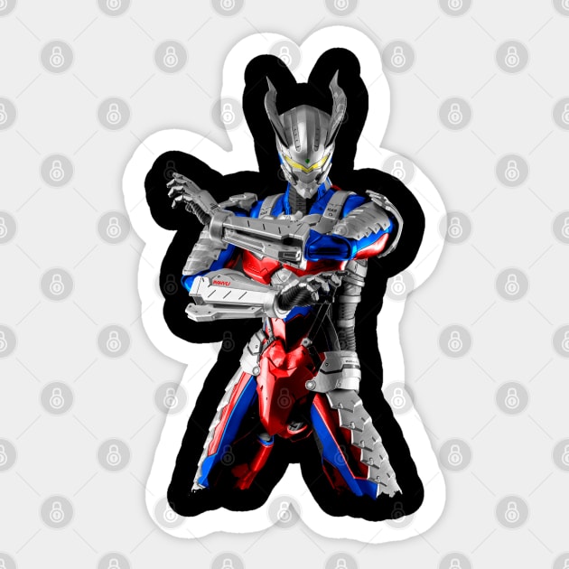 Ultraman Zero Suit - Ultraman - Sticker | TeePublic