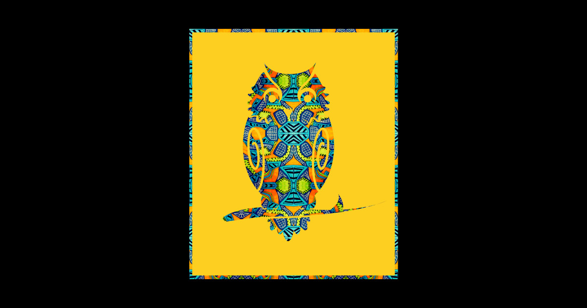 Splat Owl Shirt - Wisdom - Sticker | TeePublic