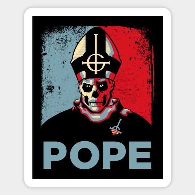 Ghost Pope - Papa Emeritus - Ghost - Sticker | TeePublic