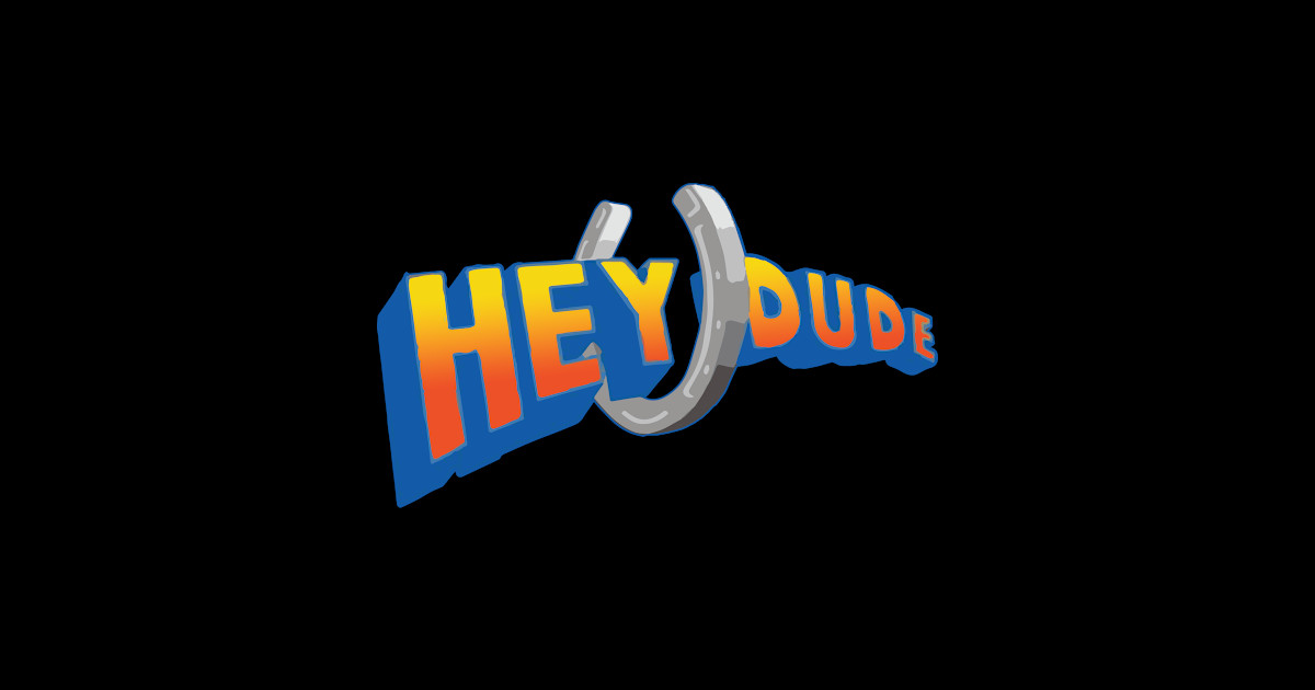 Hey Dude Vintage TV Show Logo Fan Art - Hey Dude - Sticker | TeePublic
