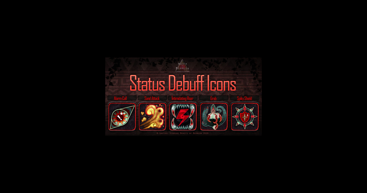 Status Debuff Icons - Debuff Icons - Posters and Art Prints | TeePublic