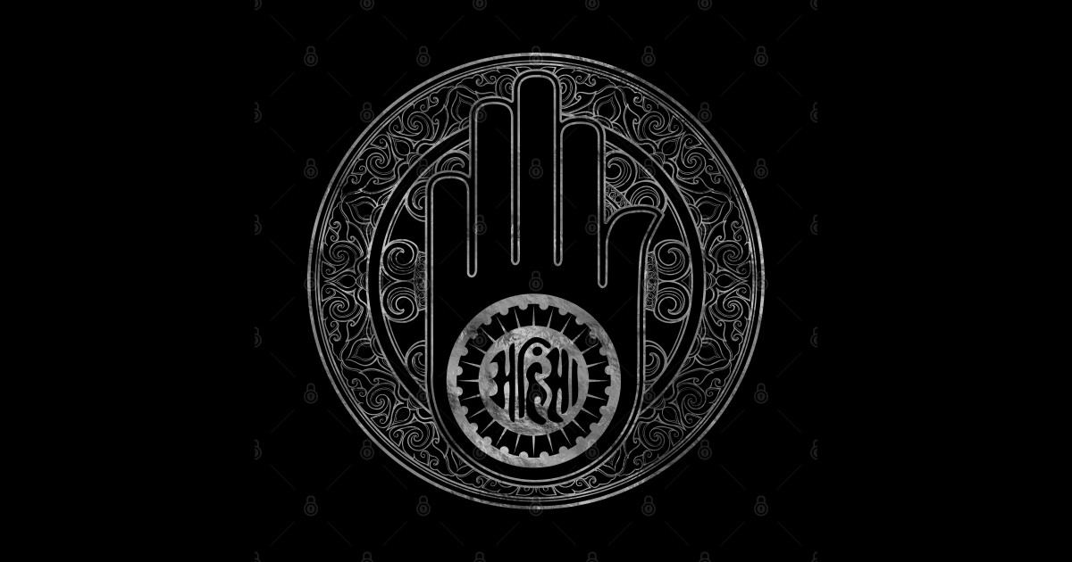 Jain Hand -symbol of Jainism - Jain Hand - Sticker | TeePublic