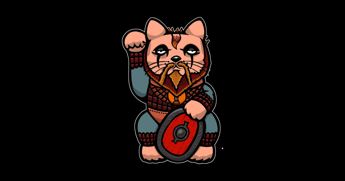 floki Lucky cat - Floki - Sticker | TeePublic