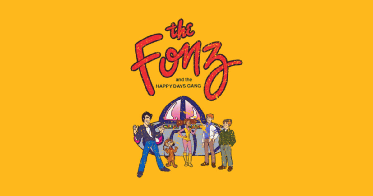 The Fonz Cartoon — Classic - The Fonz - T-Shirt | TeePublic