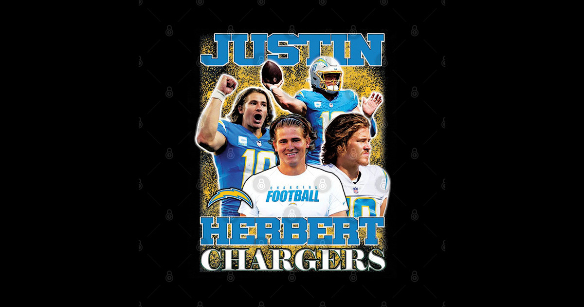 Justin Herbert Retro Collage - Justin Herbert - Sticker | TeePublic
