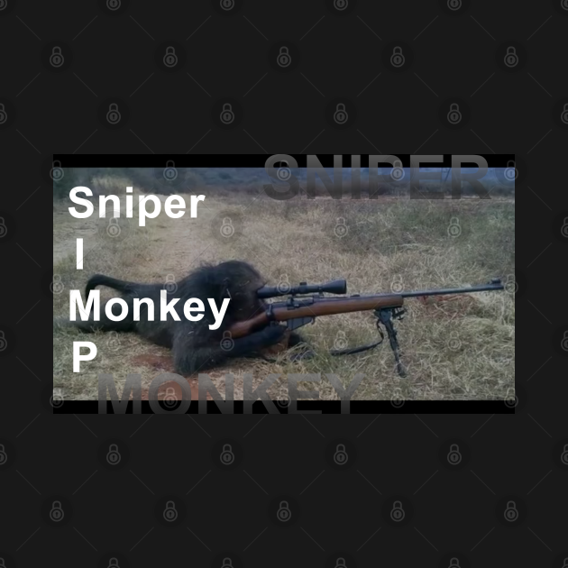Sniper Monkey - Sniper Monkey - T-Shirt | TeePublic