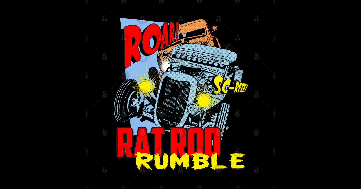 Rat Rod Rumble - Rat Rods - Sticker | TeePublic