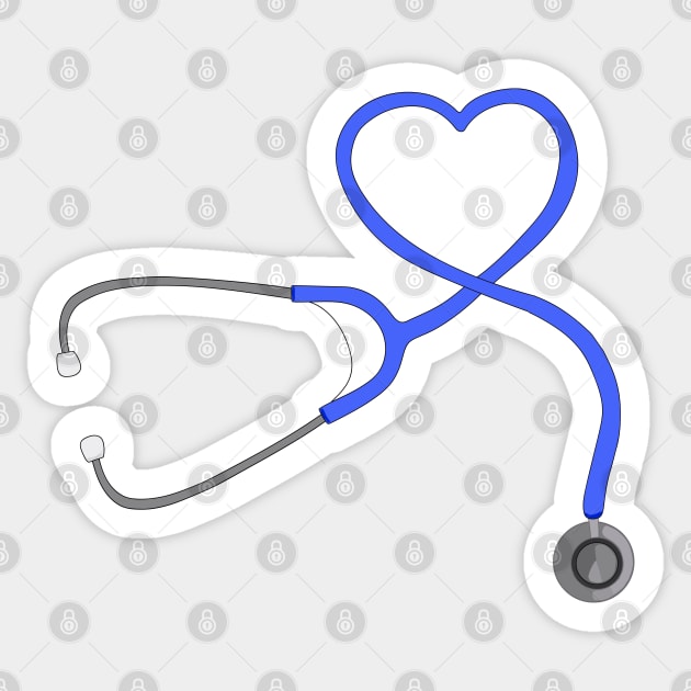 Stethoscope Heart - Doctor Gifts - Sticker | TeePublic