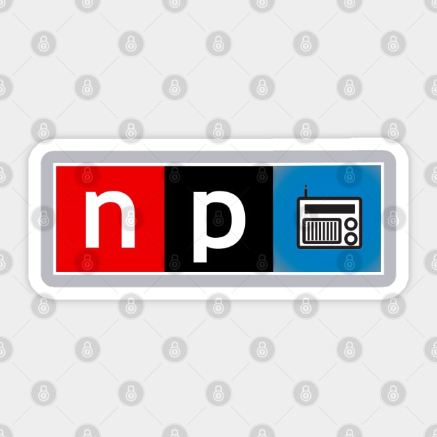 National Public Radio - National Public Radio - Sticker | TeePublic