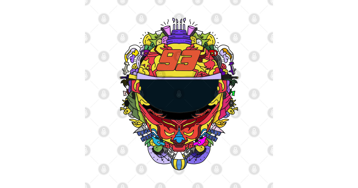 Marc 93 Doodle - Moto Gp - T-Shirt | TeePublic
