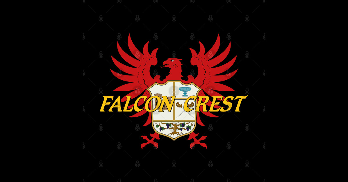Vintage 80s Falcon Crest TV Series Retro Design - Falcon Crest ...