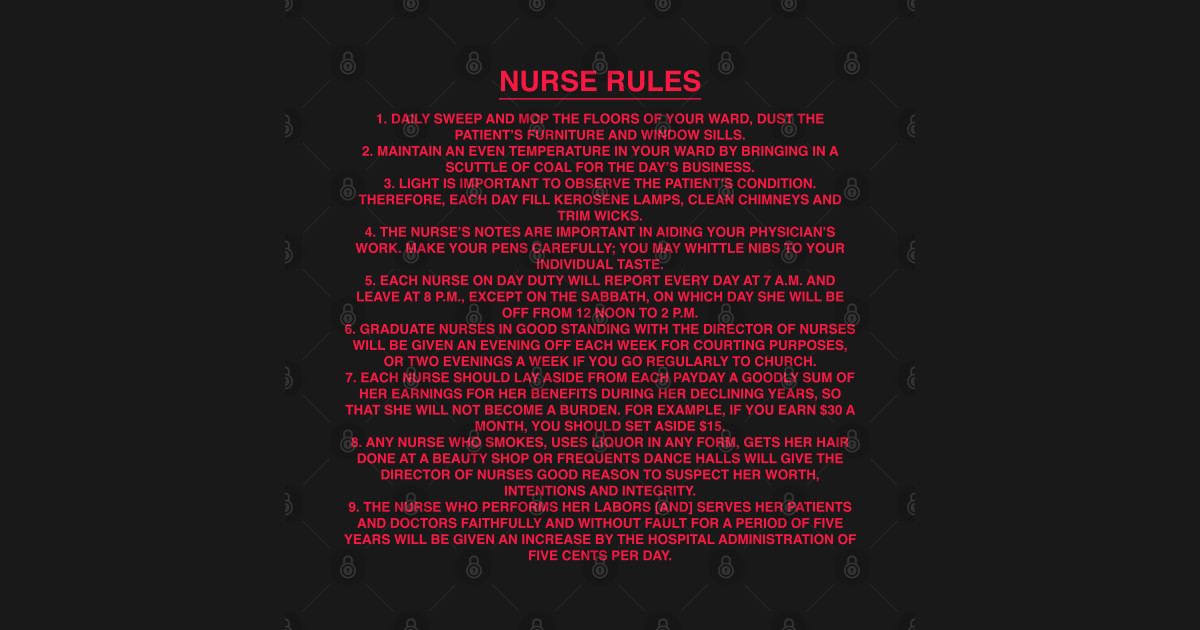 Nurse Rules - Nurse - T-Shirt | TeePublic