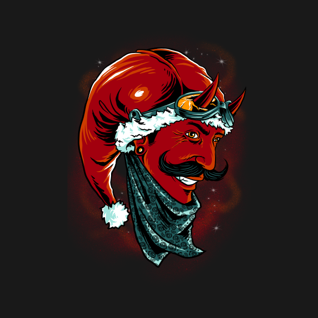 devil santa - Santa Claus - T-Shirt | TeePublic