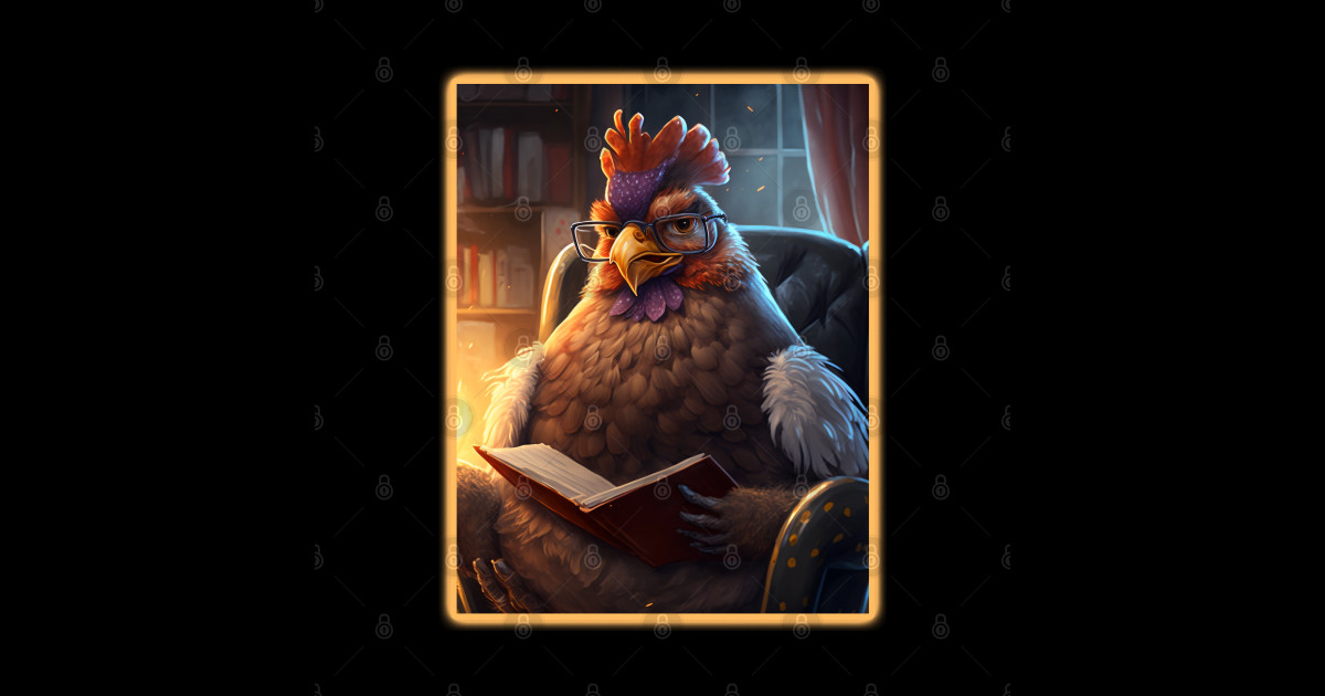 smart chicken - Teacher - Sticker | TeePublic