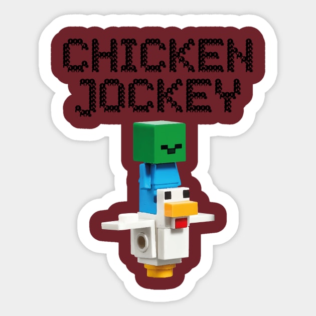 chicken jockey minecraft - Chicken Jockey Minecraft Cute - Sticker ...