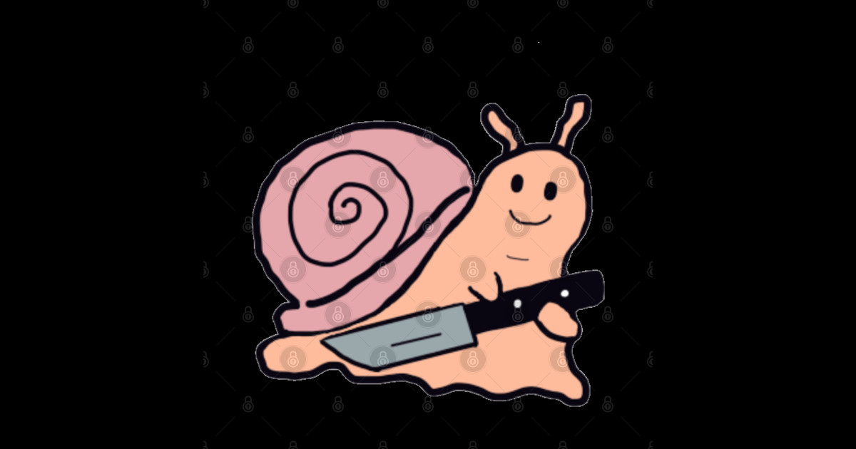 Sally the murderous snail - Snail - Sticker | TeePublic
