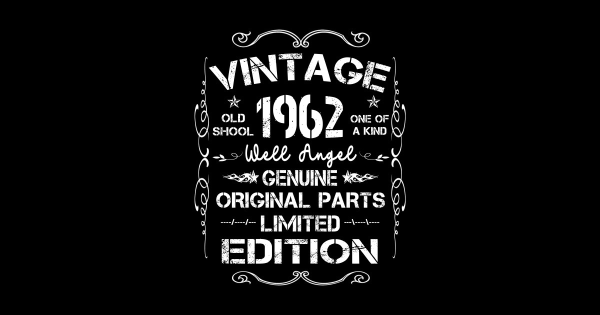 Vintage Made In 1962 Retro Classic 59th Birthday Decorations - Vintage ...