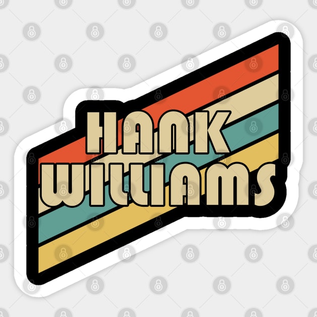Vintage 80s Hank Williams - Hank Williams - Sticker | TeePublic