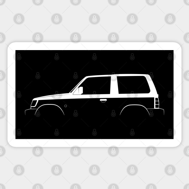 Mitsubishi Pajero (1991) Silhouette - Mitsubishi Pajero - Sticker ...