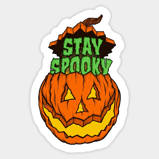 Stay Spooky Pumpkin - Spooky Halloween - Sticker | TeePublic