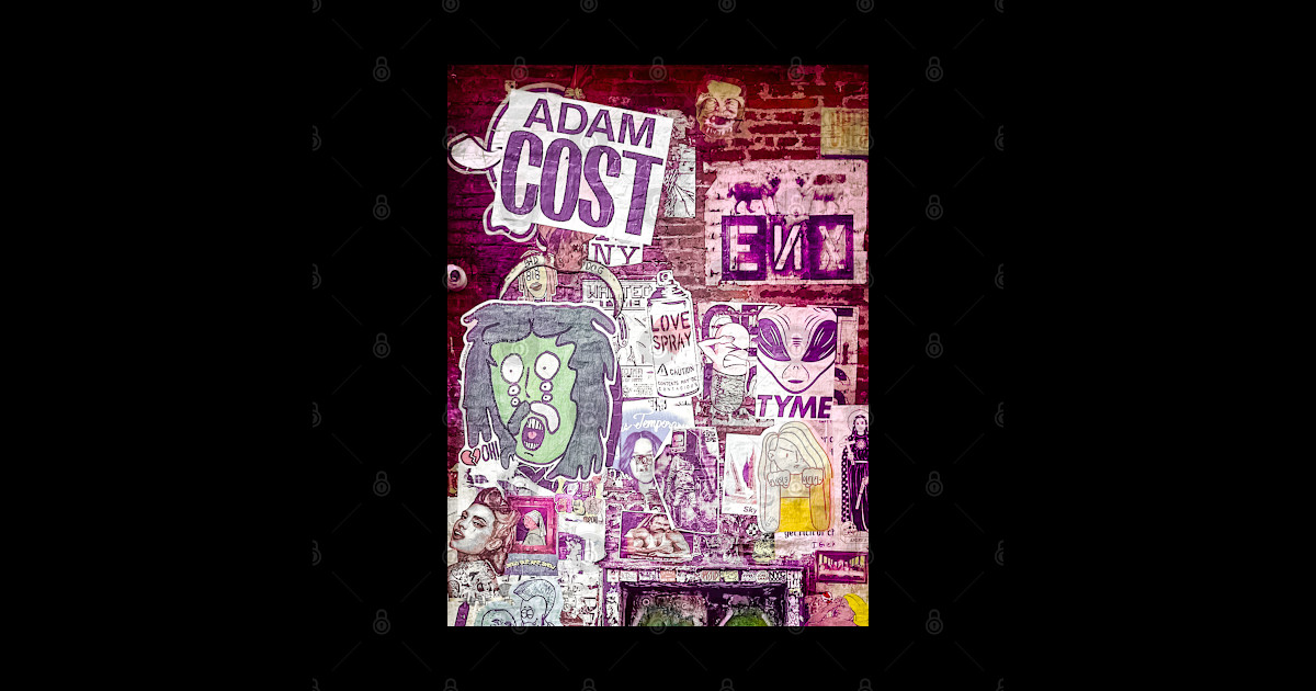 Graffiti New York City Pink Sticker Pop Art - Graffiti - Sticker ...