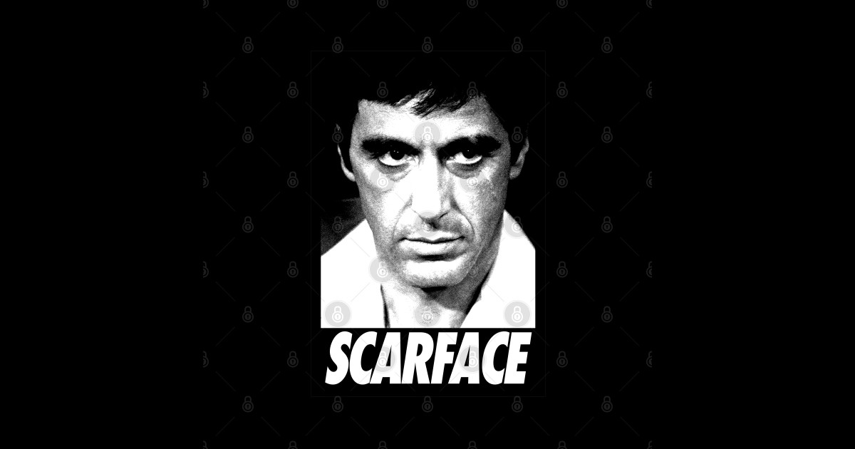 Scarface - Portrait - Scarface - Sticker | TeePublic