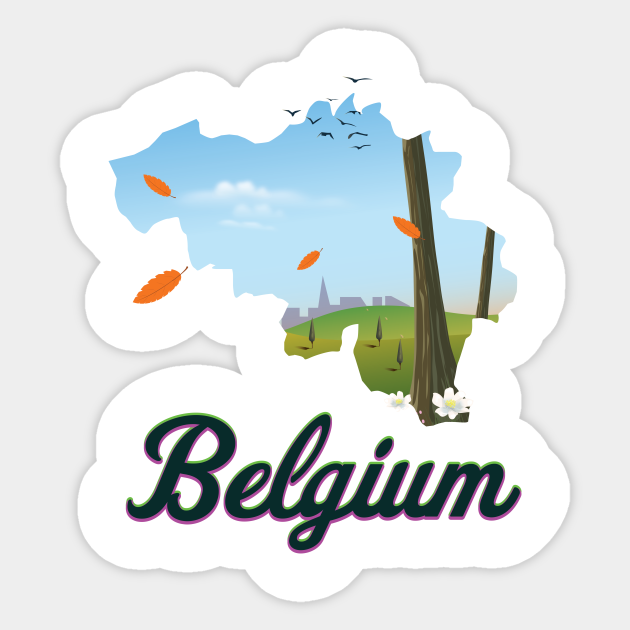 Belgium - Belgium - Sticker | TeePublic