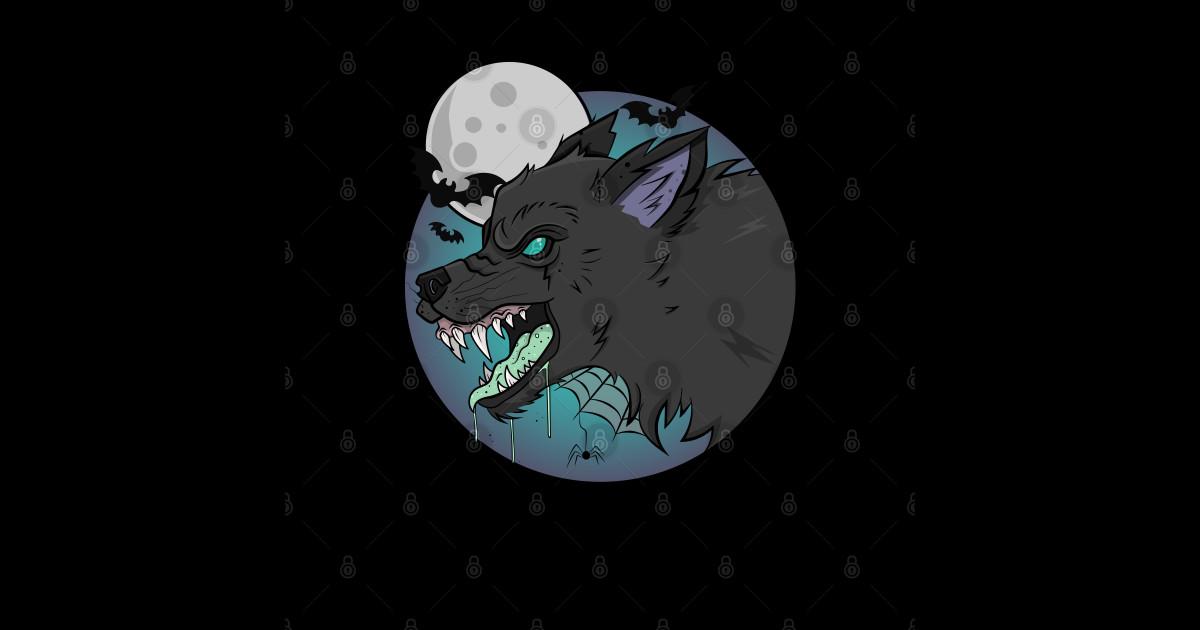 Spooky Wolves - Spooky Wolves - Sticker | TeePublic